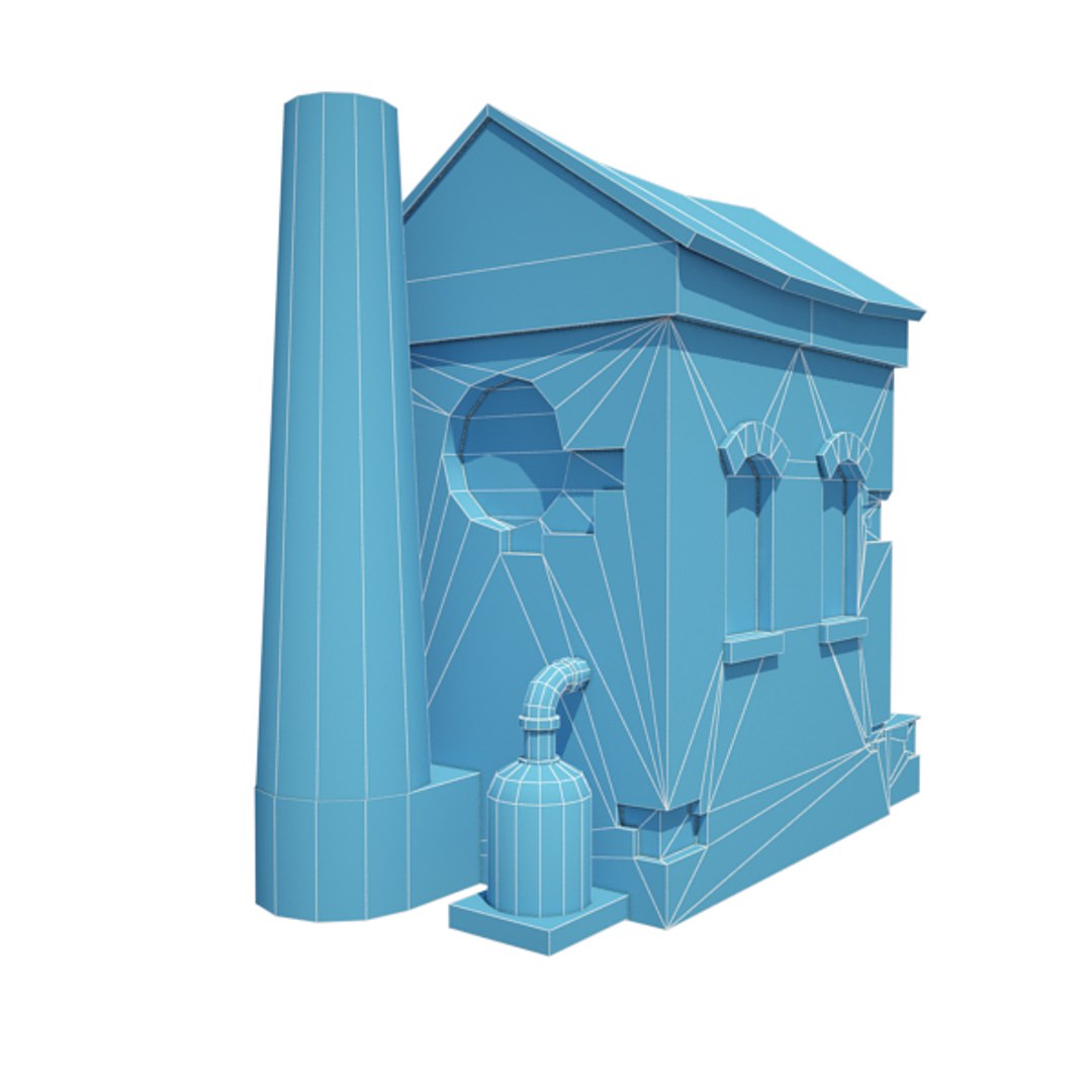 Medieval Factory Buildings 3d Model