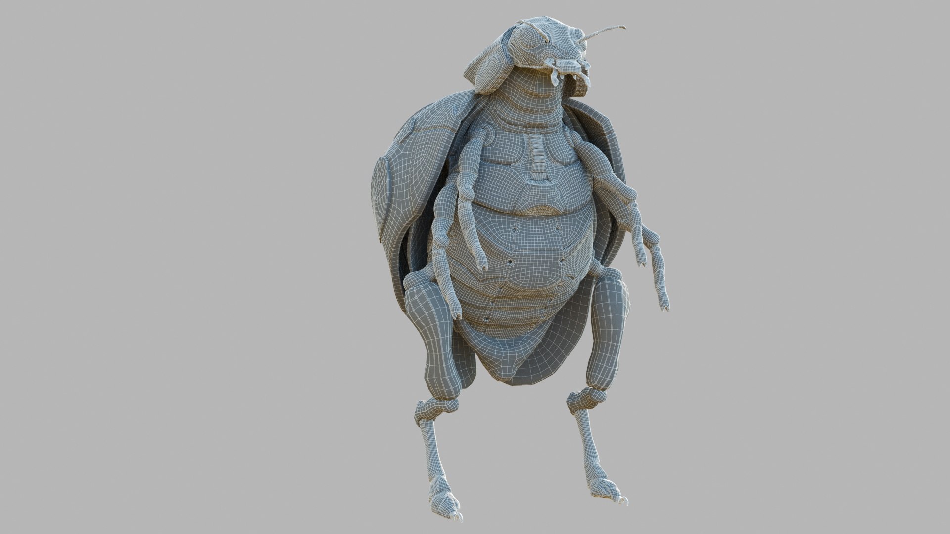 3D Lady Bug Cyborg - TurboSquid 1782317