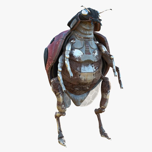 3D Lady Bug Cyborg - TurboSquid 1782317