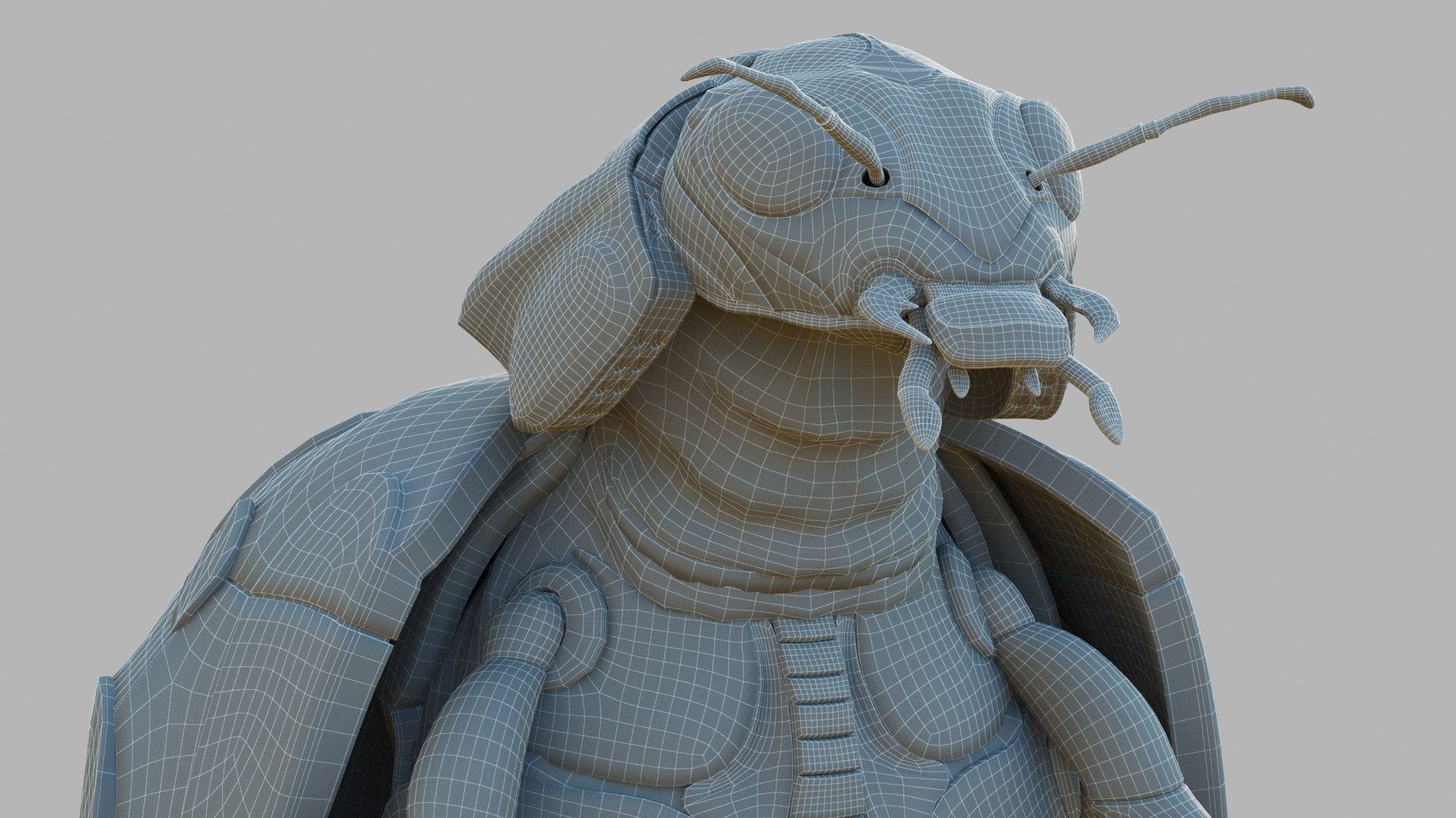 3D Lady Bug Cyborg - TurboSquid 1782317