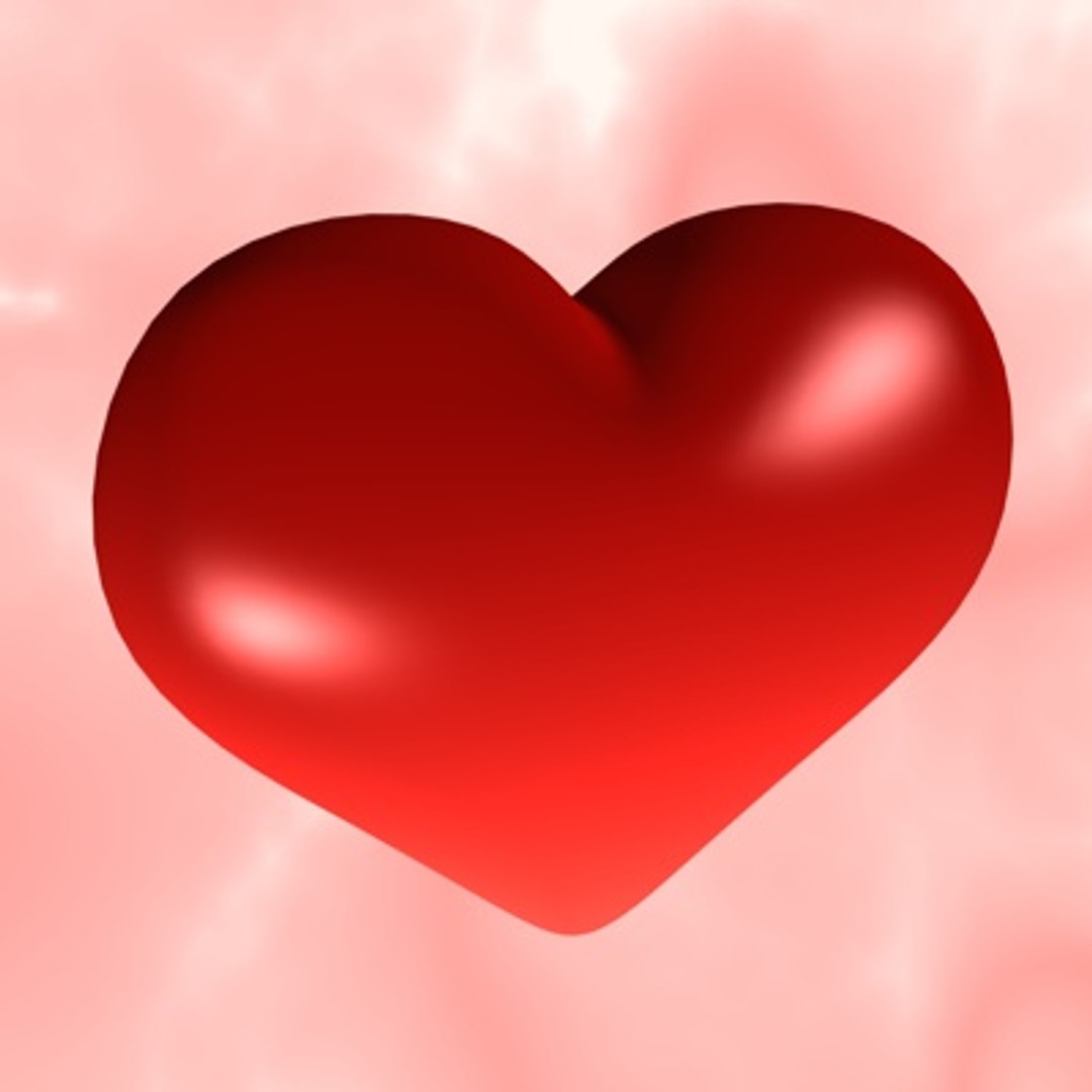 Cartoon Heart 3d Model