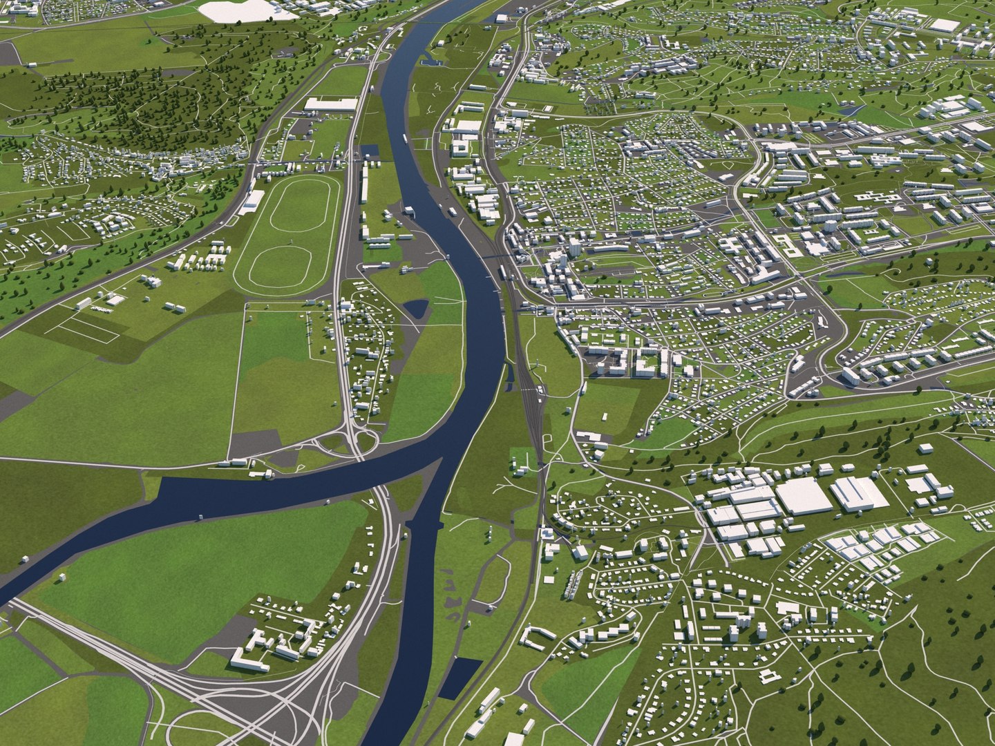 3D Buildings Houses Maps Model - TurboSquid 1548655