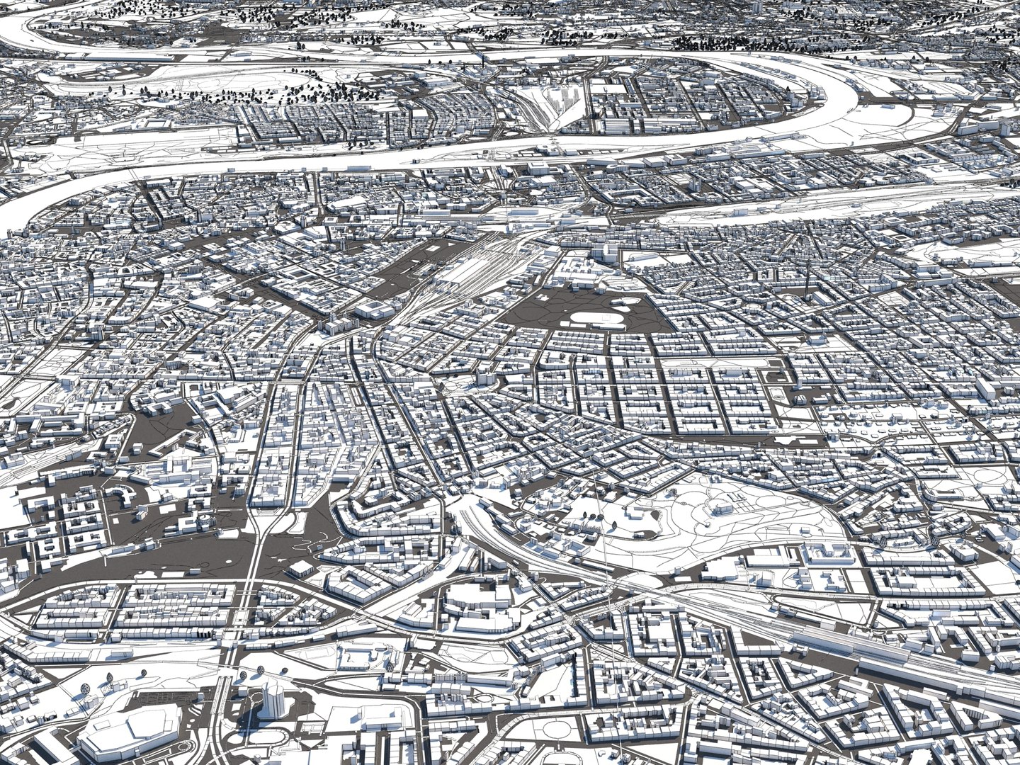 3D Buildings Houses Maps Model - TurboSquid 1548655