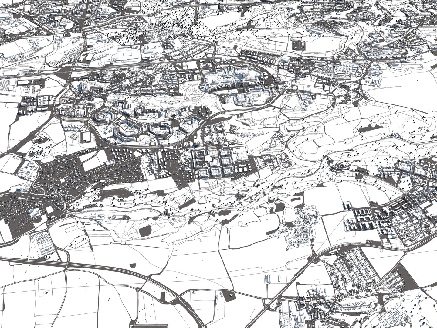3D Buildings Houses Maps Model - TurboSquid 1548655