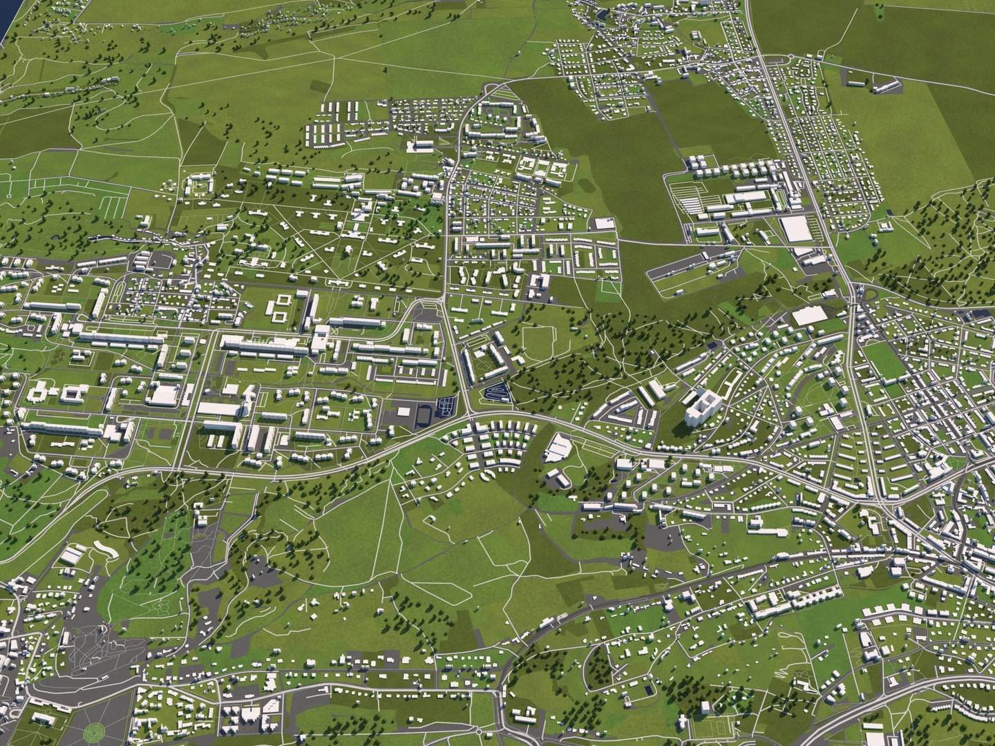 3D Buildings Houses Maps Model - TurboSquid 1548655