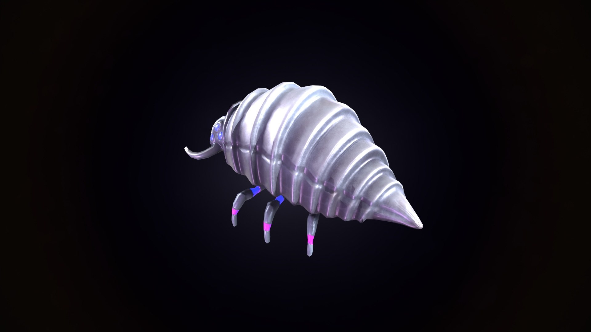 3D Low Poly Flying Alien Organic Creature - TurboSquid 2098663