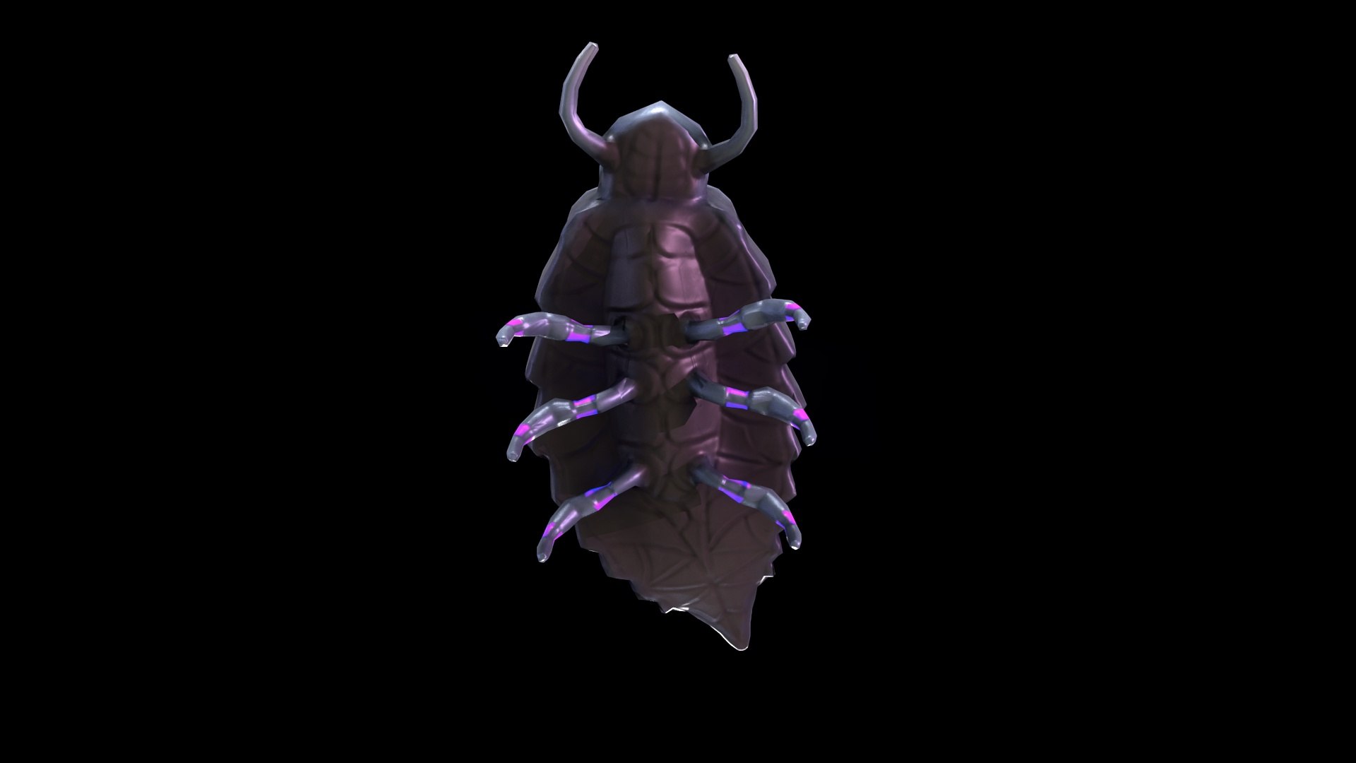 3D Low Poly Flying Alien Organic Creature - TurboSquid 2098663