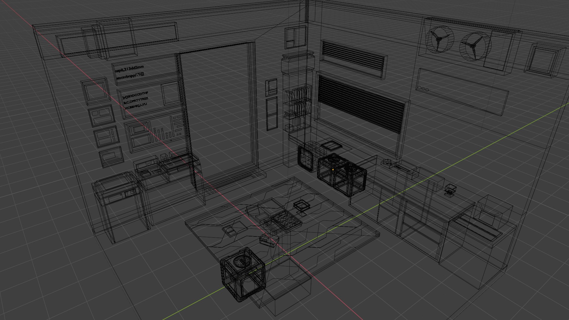 3D Cyberpunk theme room model - TurboSquid 1827546