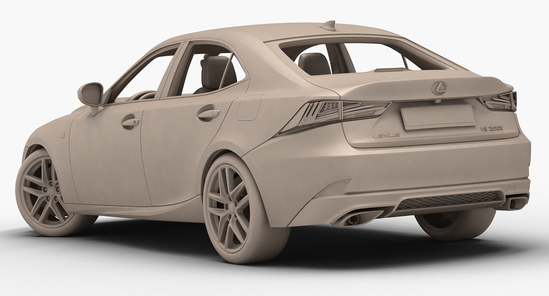 2017 lexus interior 3D model - TurboSquid 1156103