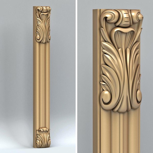 carved pillar 3d max