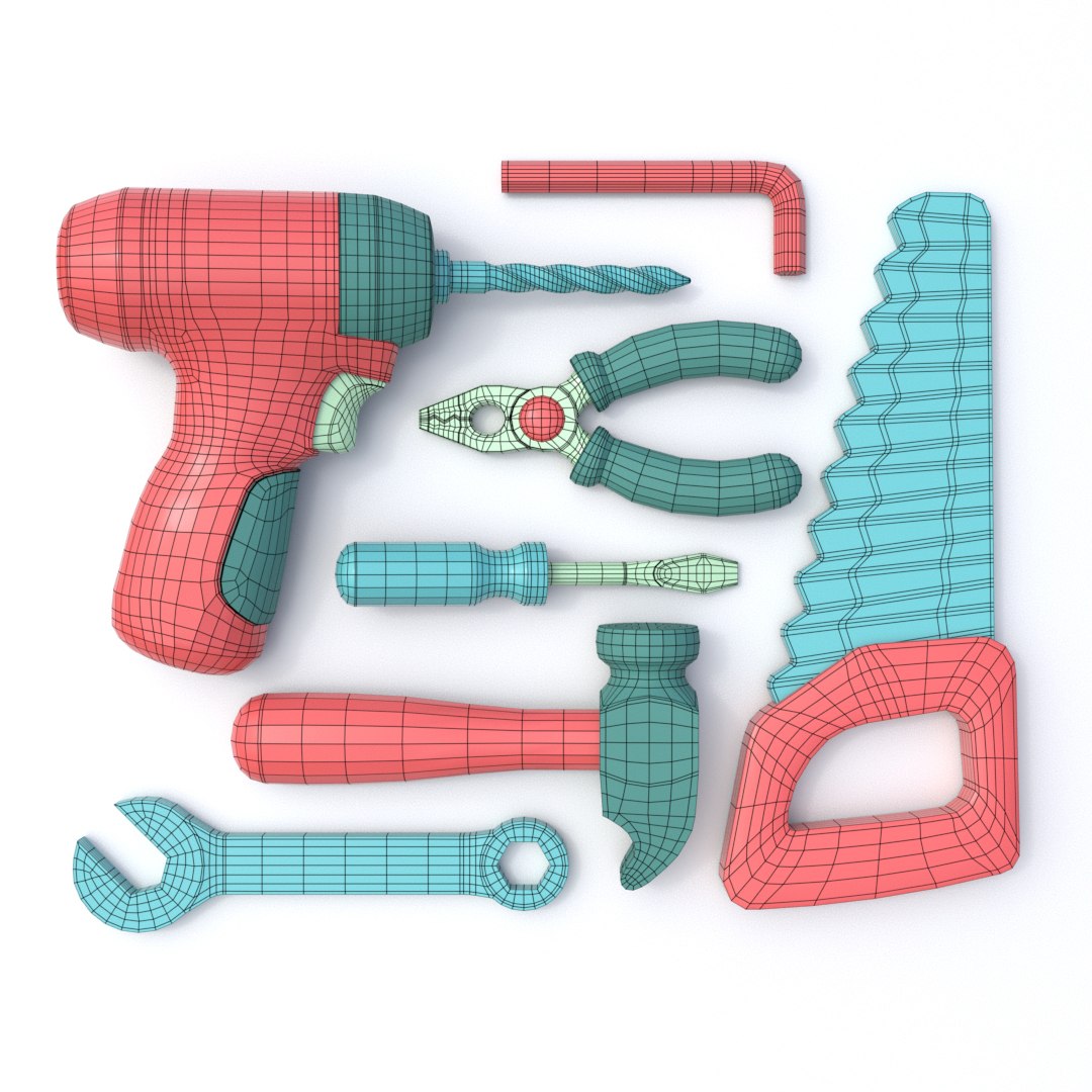 Stylized Tool Set 3D - TurboSquid 1468259