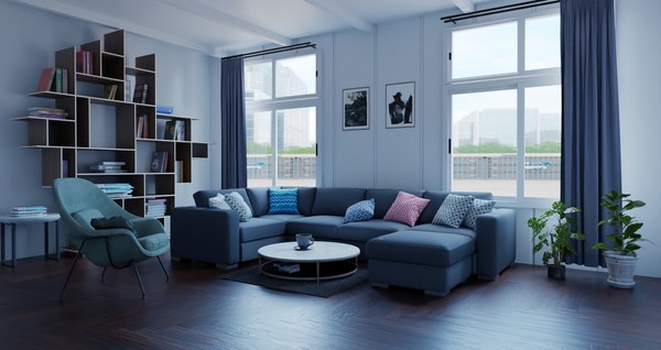 Living Room Blender Models for Download | TurboSquid