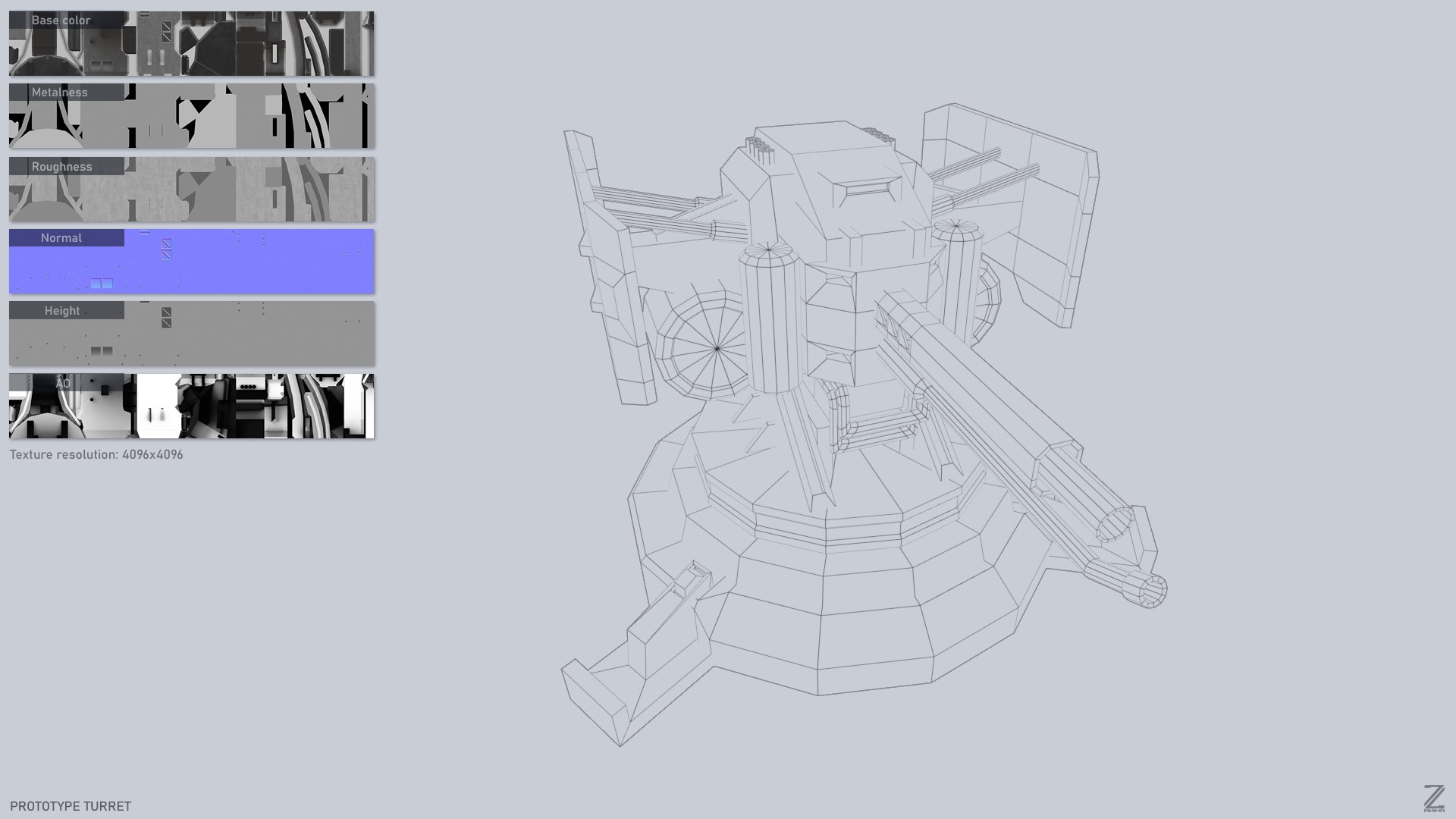 3D model Prototype turret collection - TurboSquid 2148136