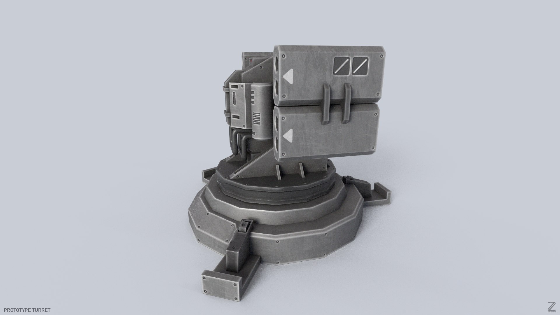 3D model Prototype turret collection - TurboSquid 2148136