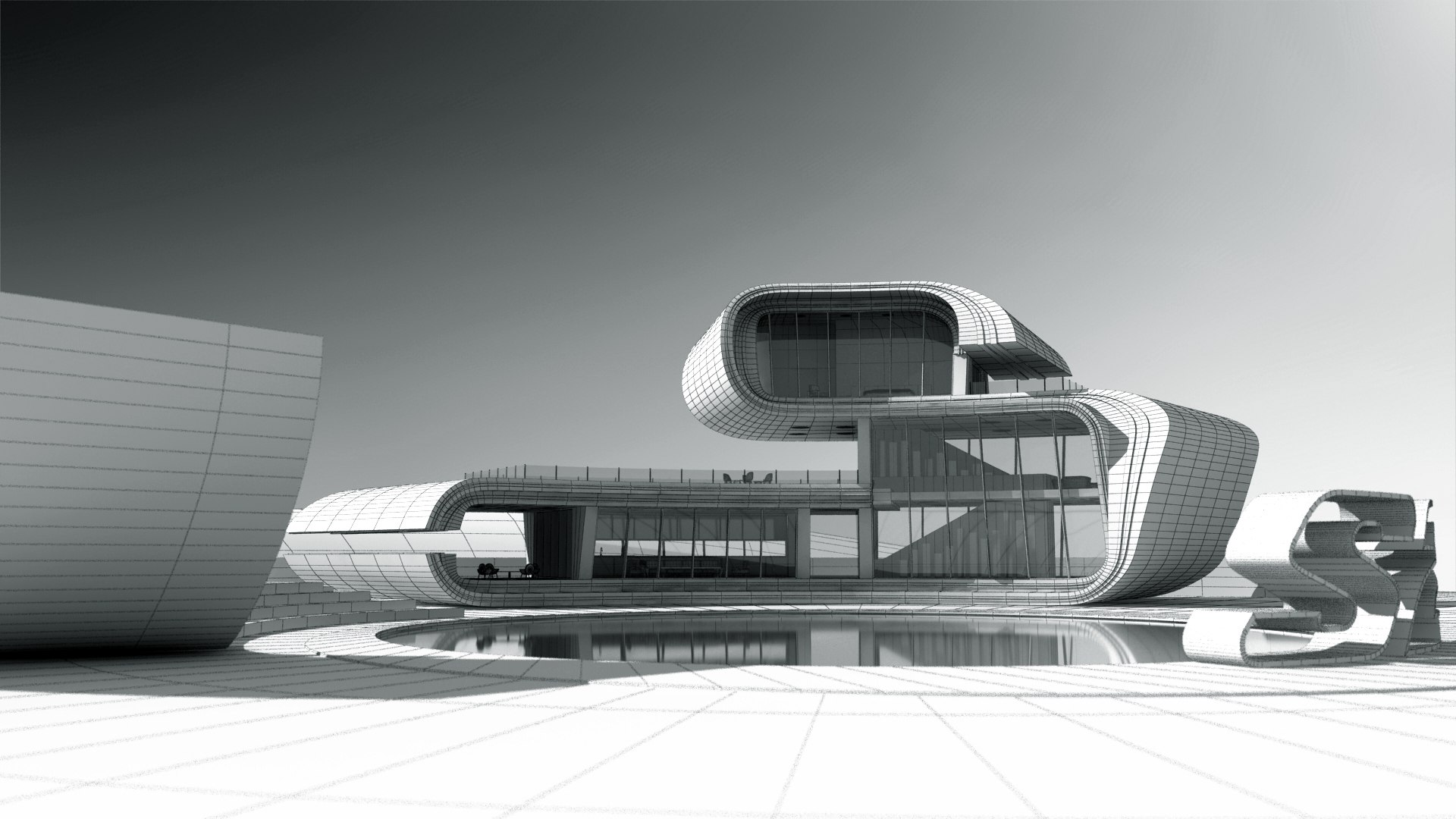 Futuristic Building 02 Model - TurboSquid 2029184