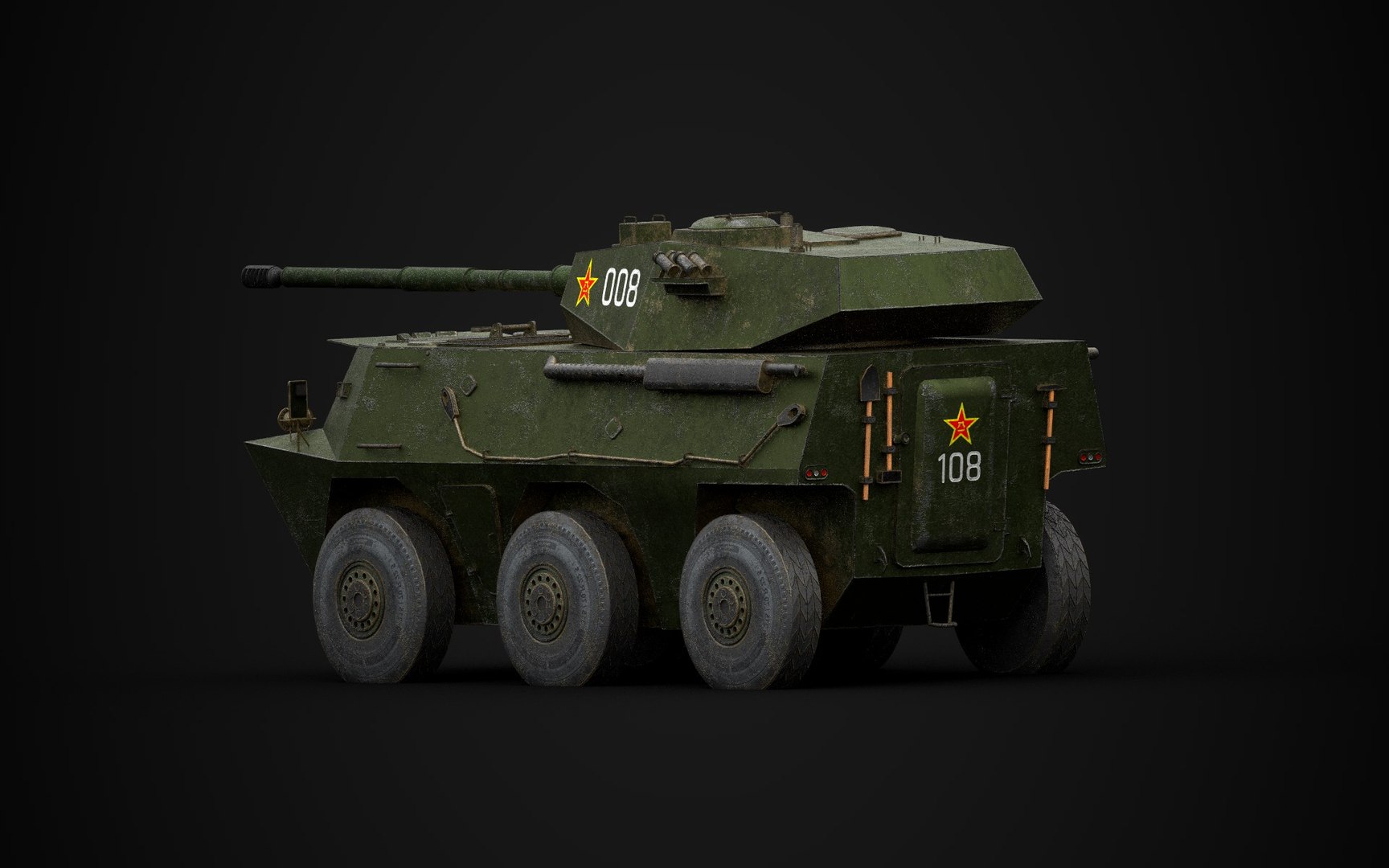 PTL02 Tank Destroyer 4k 3D Model - TurboSquid 2332381
