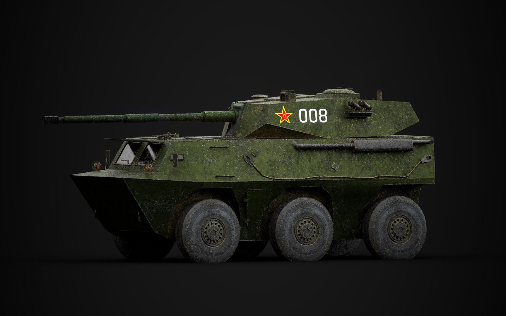 PTL02 Tank Destroyer 4k 3D Model - TurboSquid 2332381
