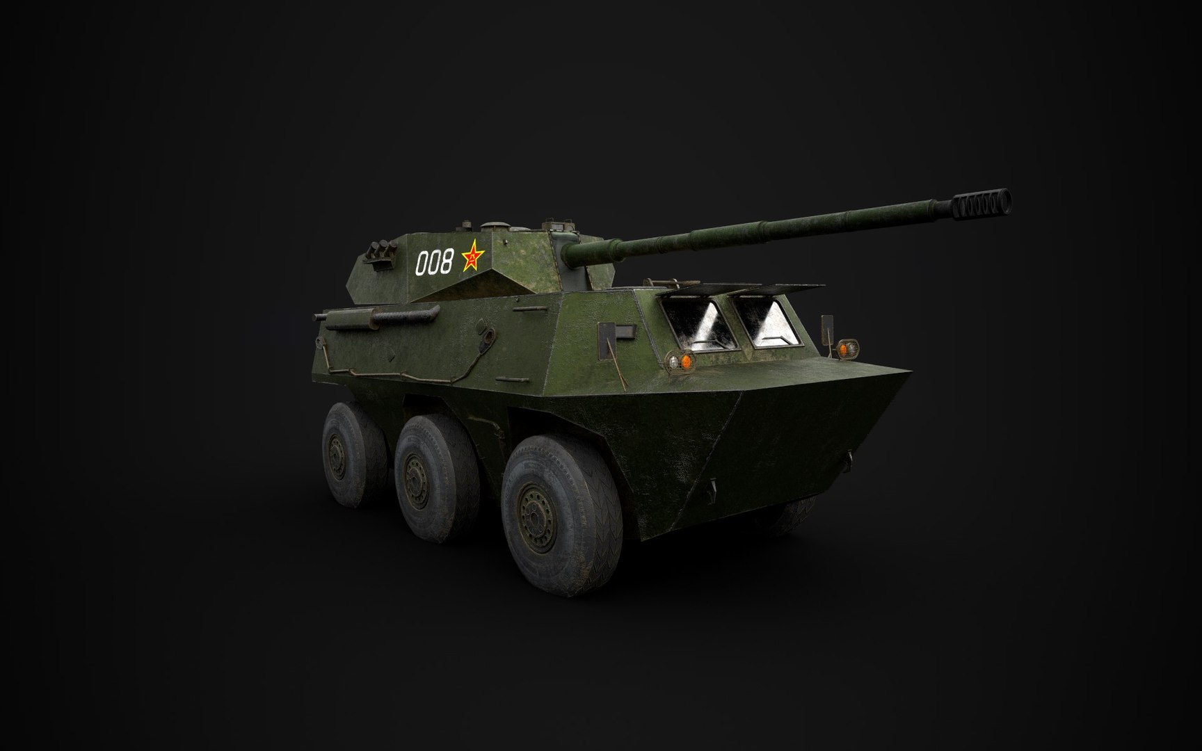 PTL02 Tank Destroyer 4k 3D Model - TurboSquid 2332381