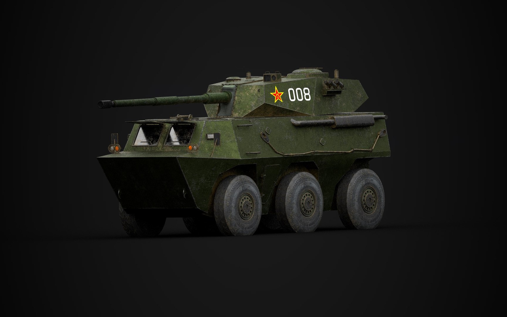 PTL02 Tank Destroyer 4k 3D Model - TurboSquid 2332381