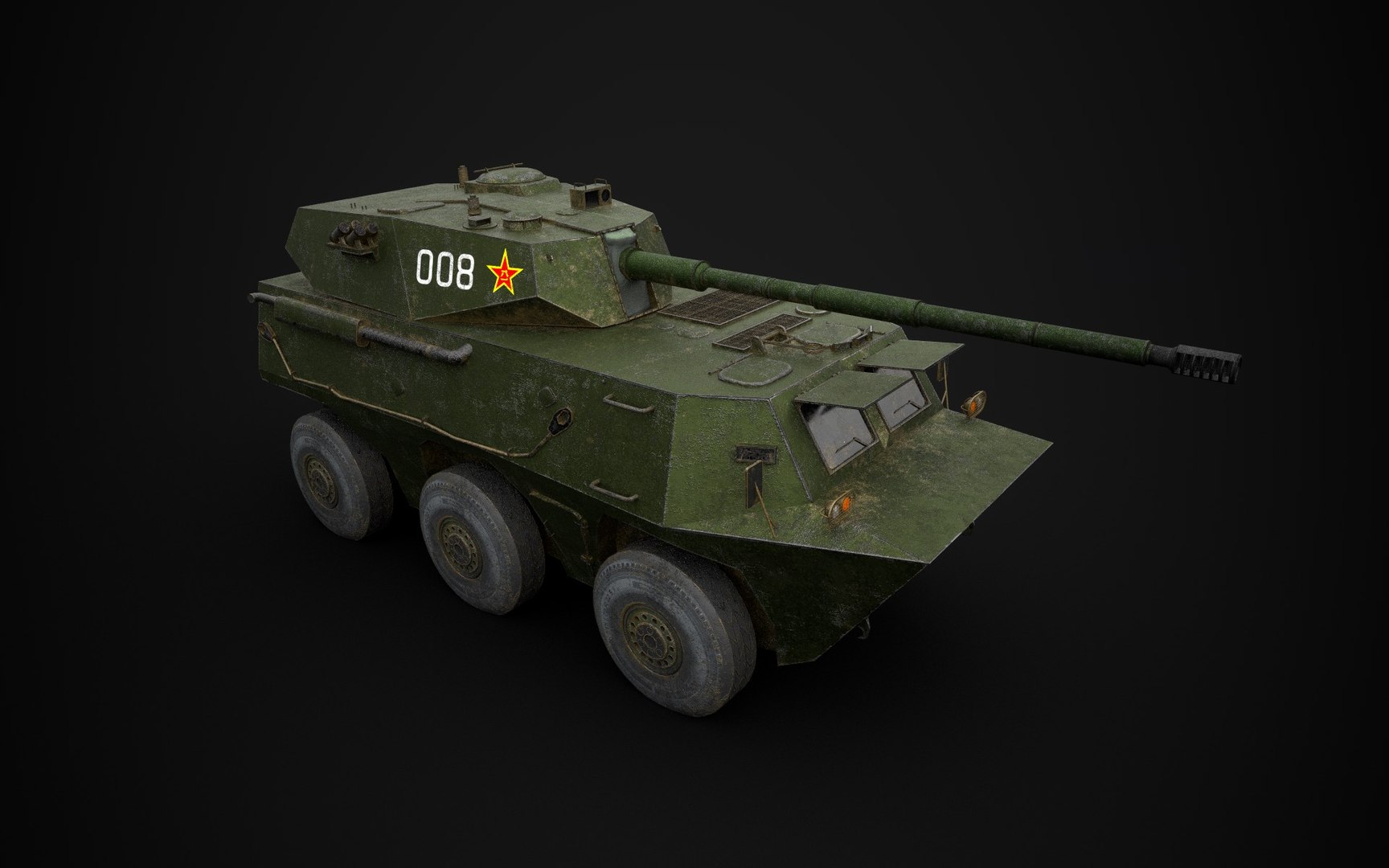 PTL02 Tank Destroyer 4k 3D Model - TurboSquid 2332381