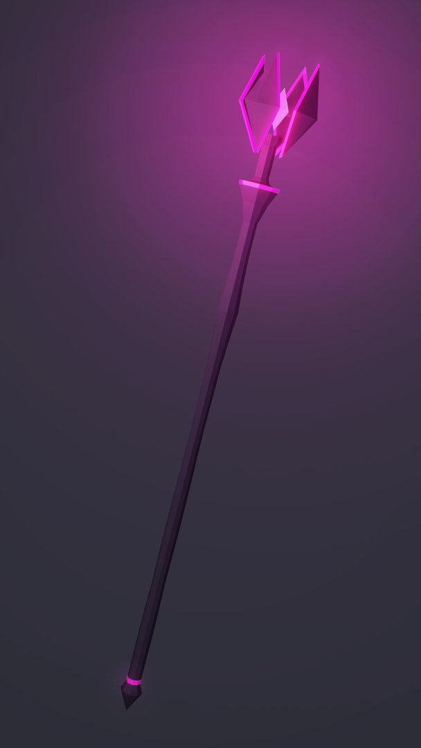 3D Magic Staff Model - TurboSquid 1422845