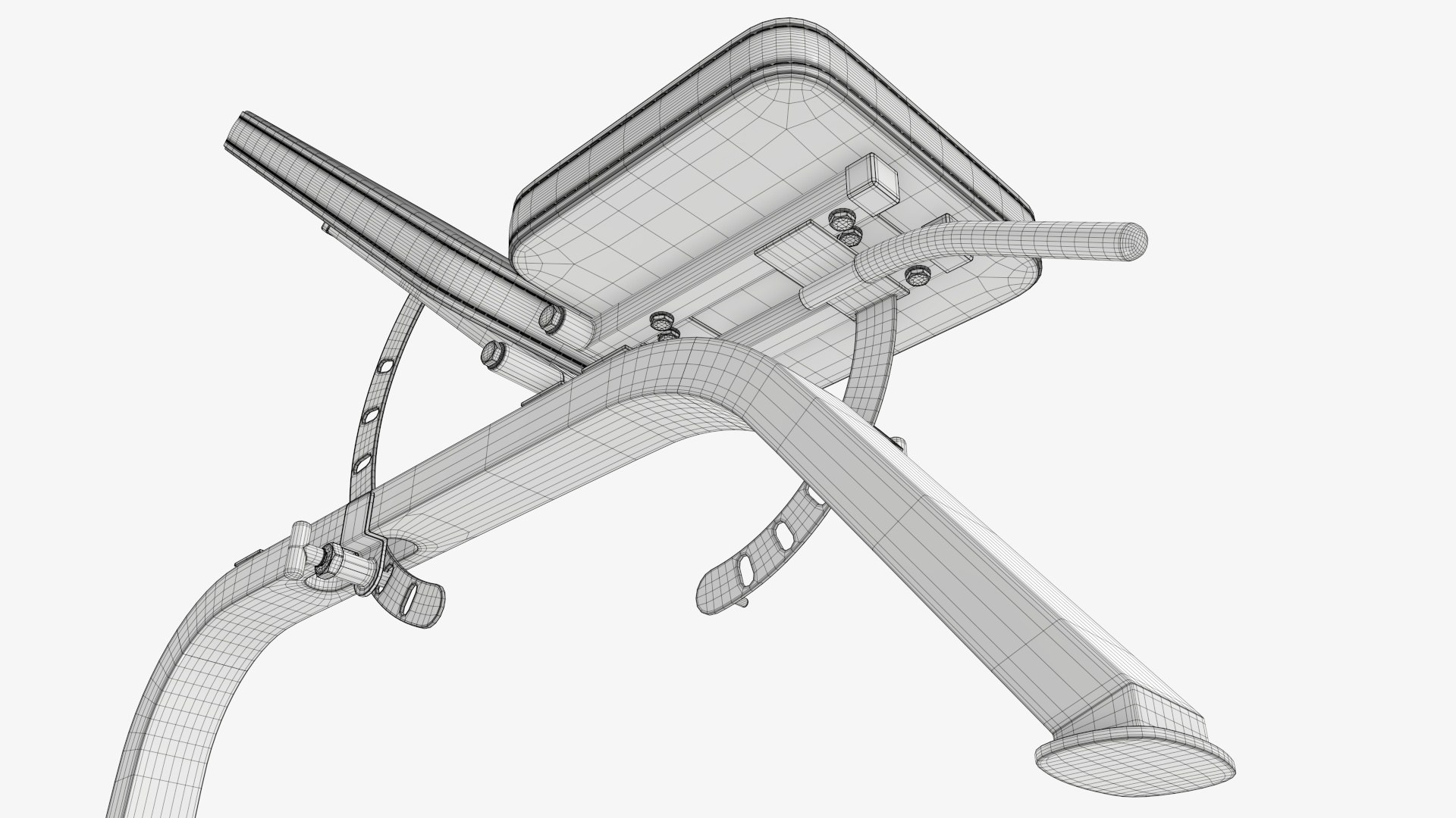 Adjustable weight flat bench 03 3D model - TurboSquid 1741037