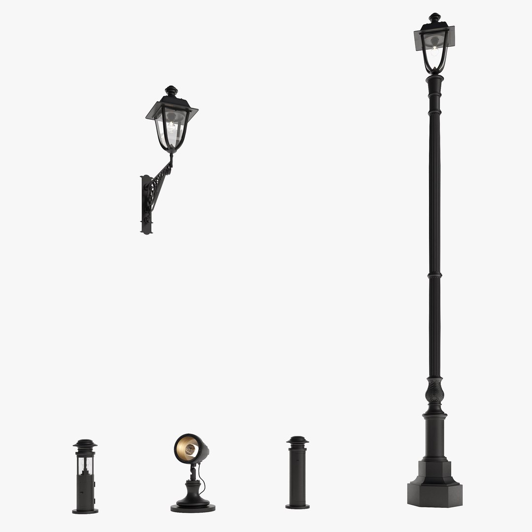 3D Classic Street Lights - TurboSquid 2033375