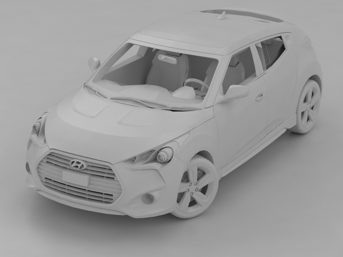 3d Model Hyundai Veloster Turbo 2013