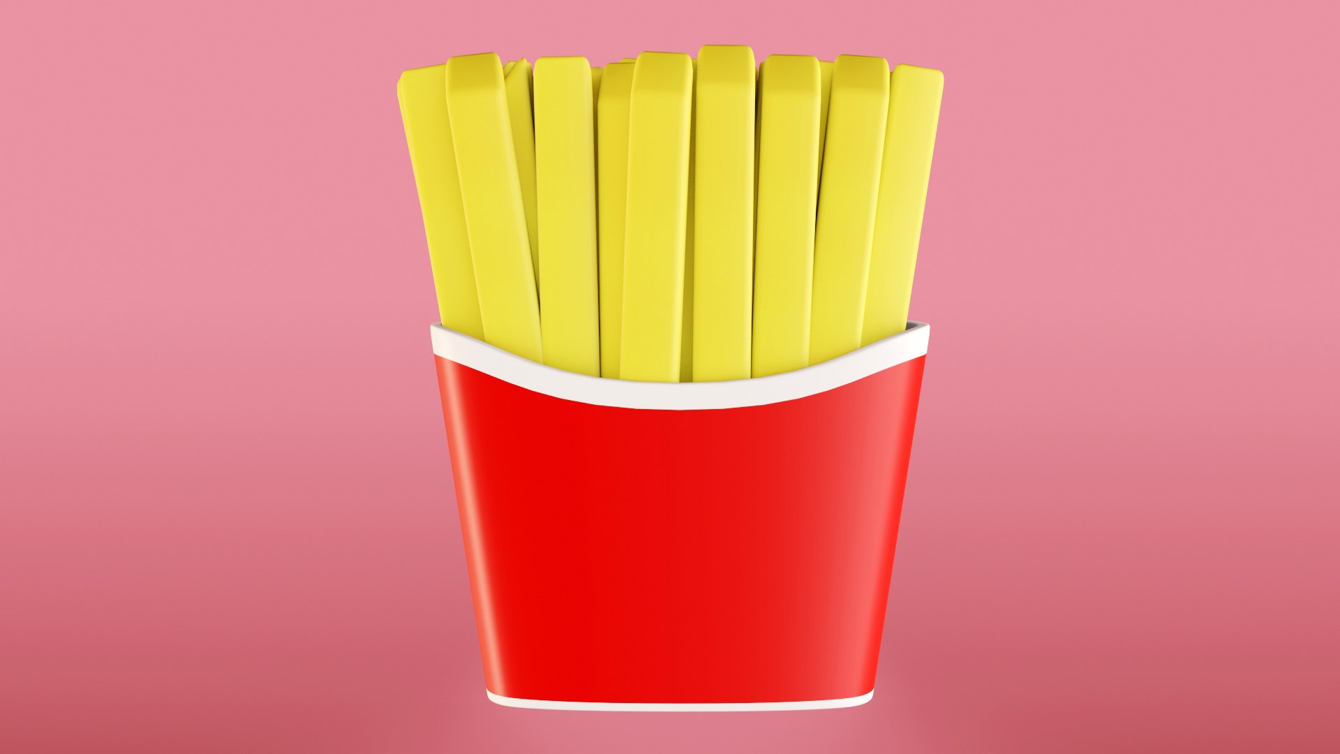 Emoji French Fries 001 3D Model - TurboSquid 2263453