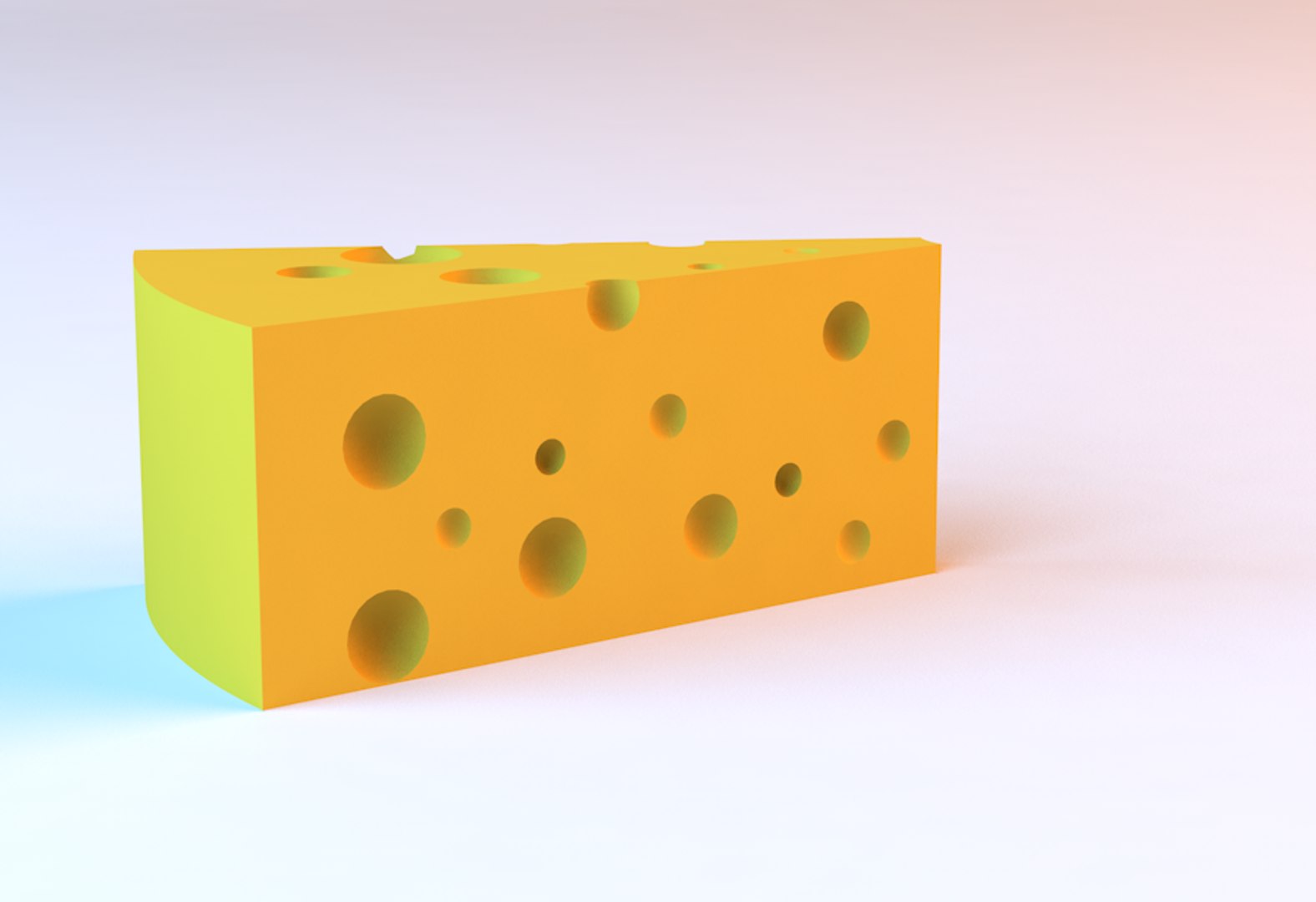 3d cheese model