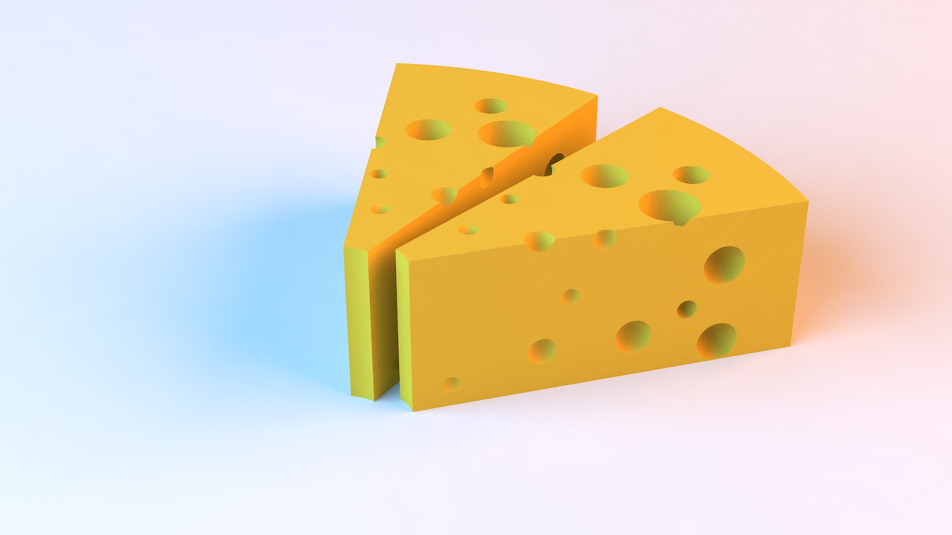 3d cheese model