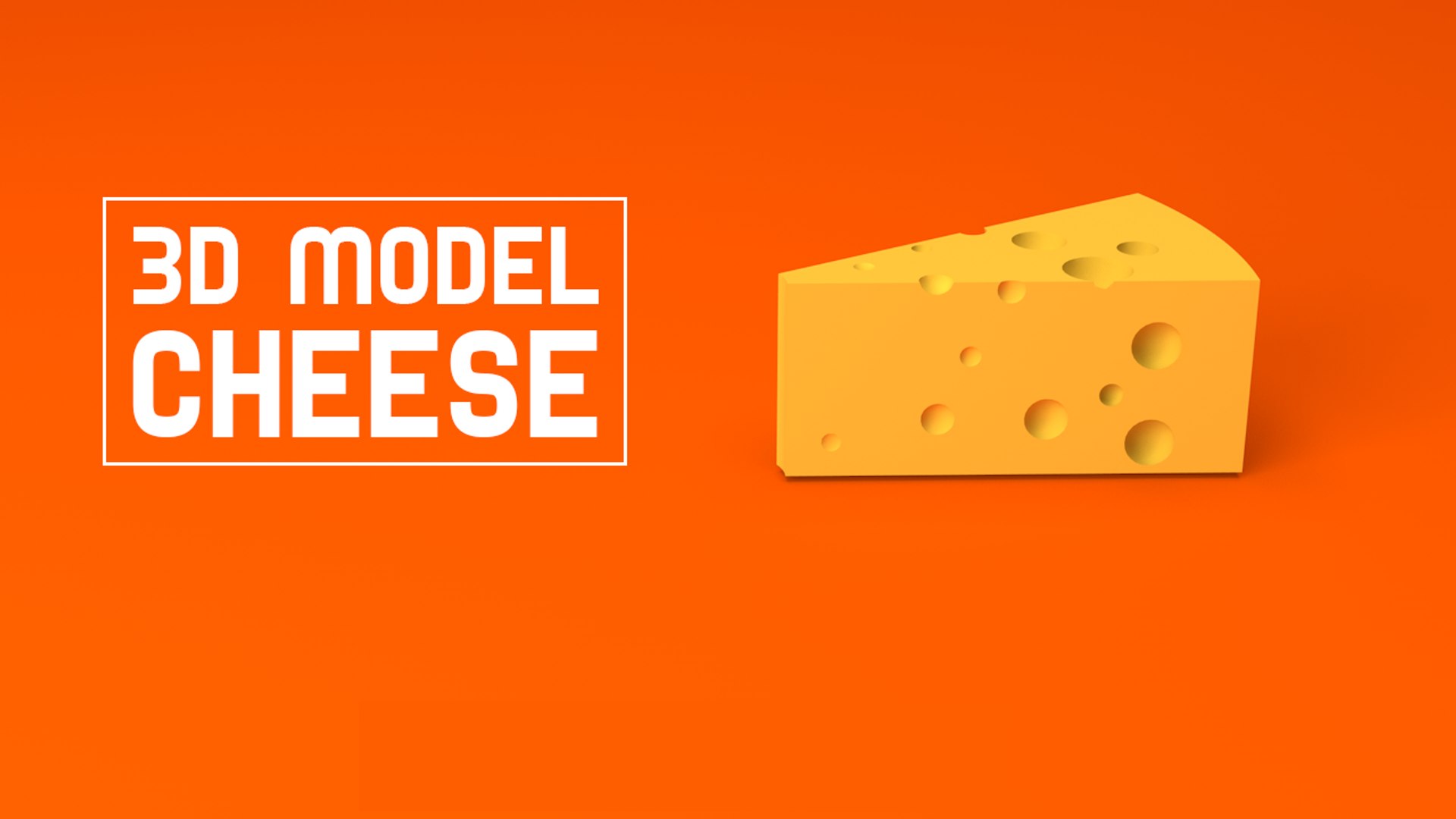 3d cheese model