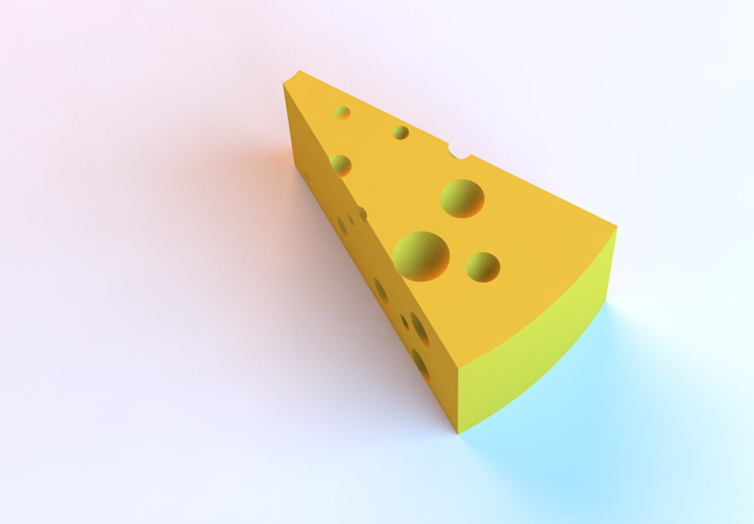 3d cheese model