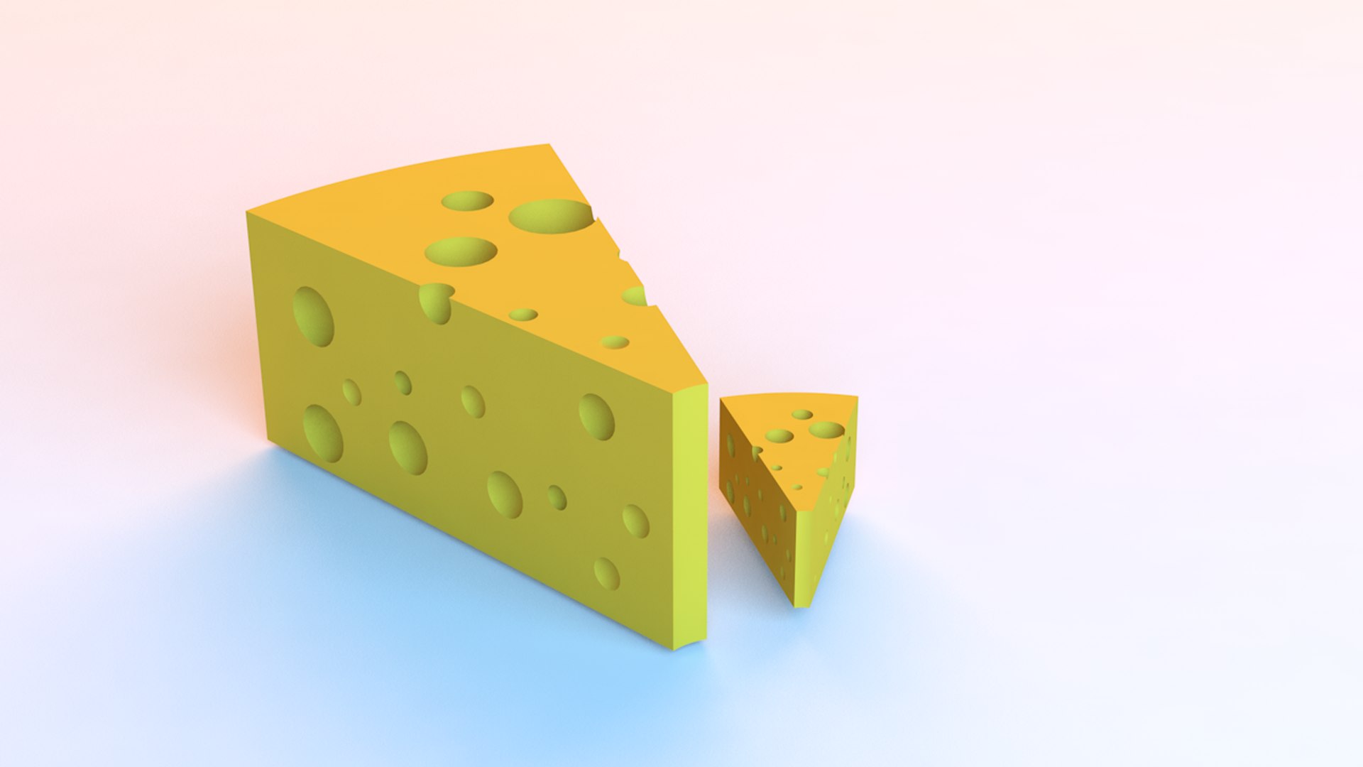 3d cheese model