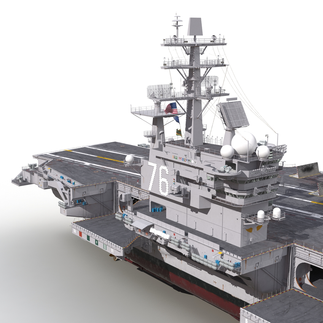 uss ronald reagan cvn 76 3d model
