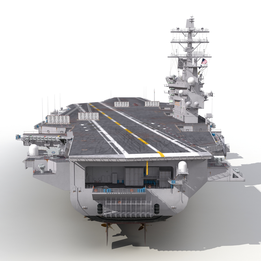 uss ronald reagan cvn 76 3d model