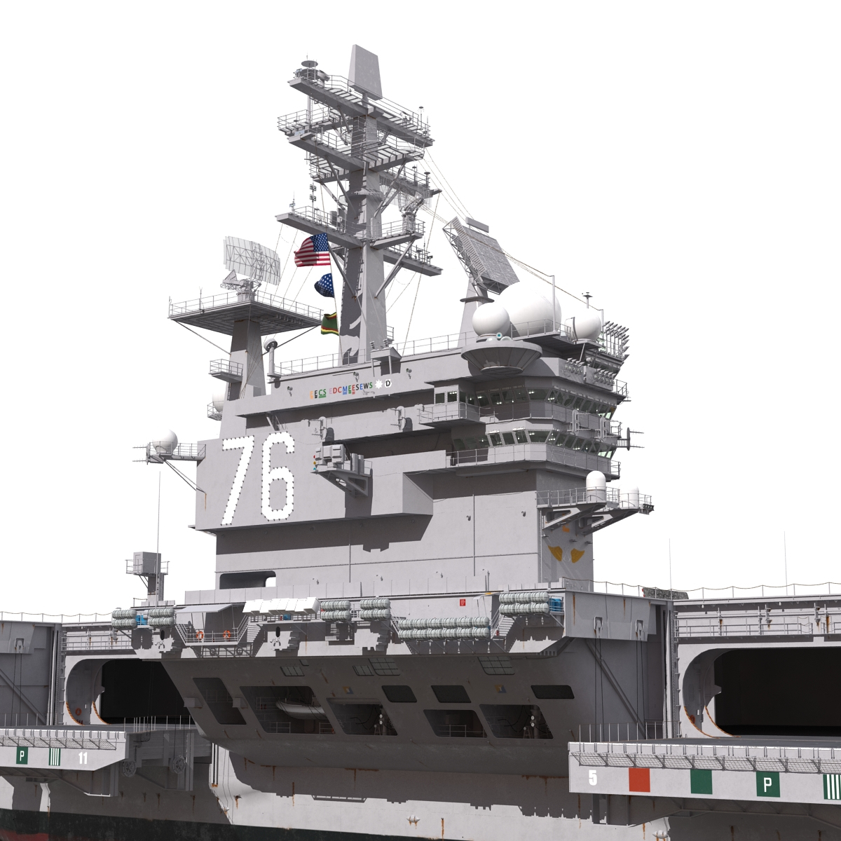 uss ronald reagan cvn 76 3d model