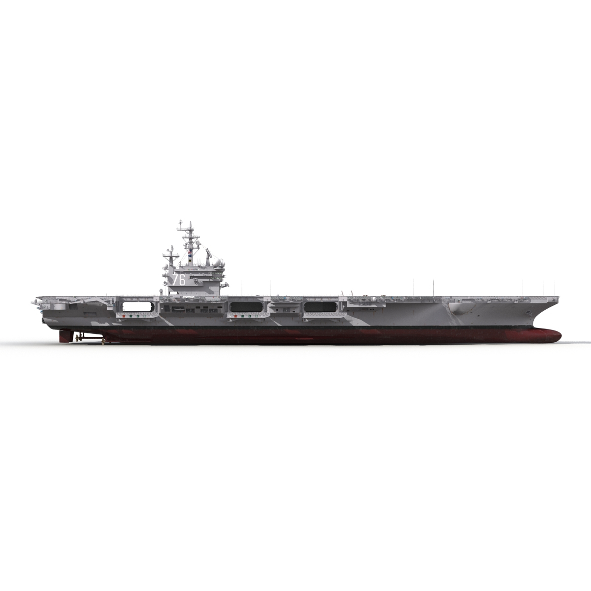 uss ronald reagan cvn 76 3d model
