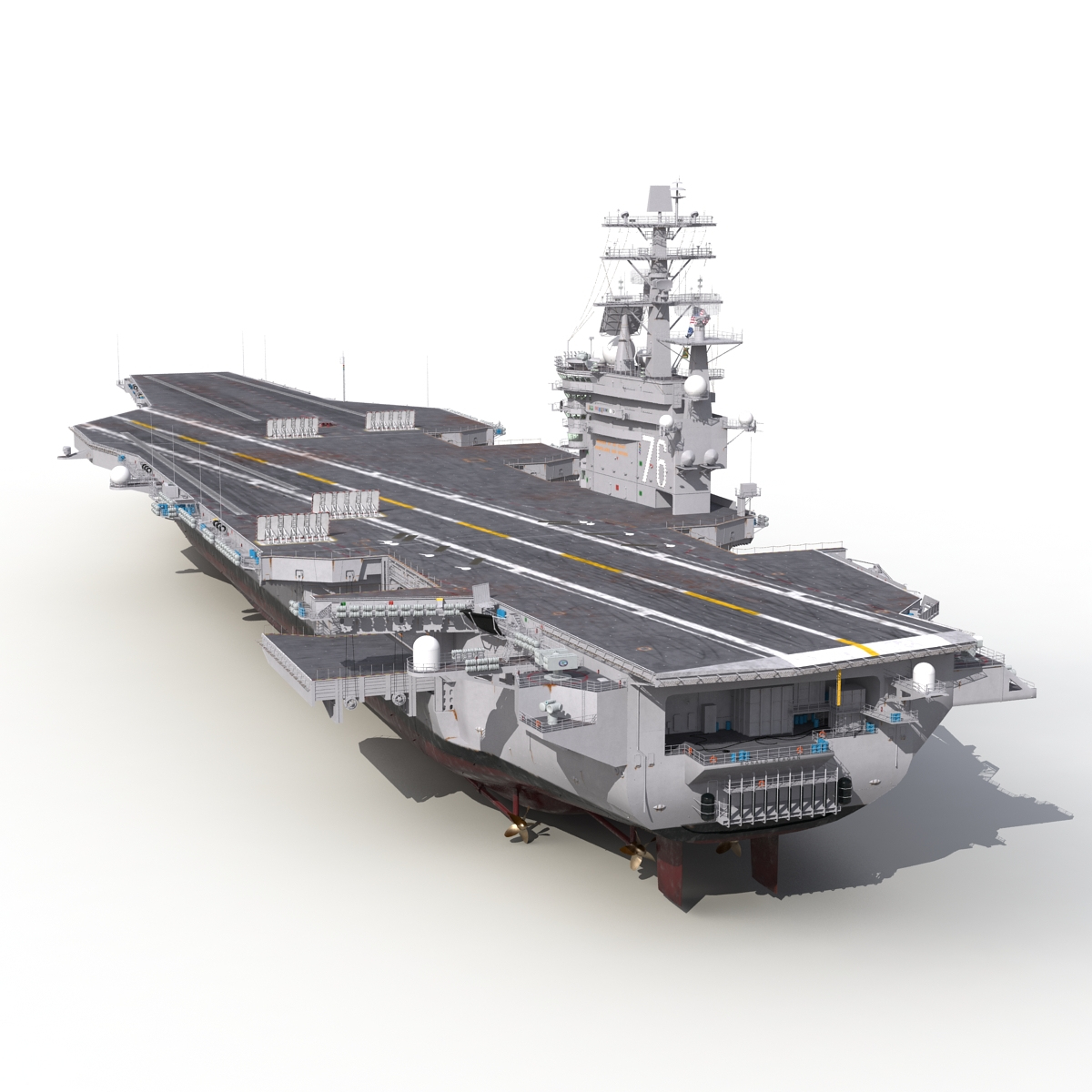 uss ronald reagan cvn 76 3d model