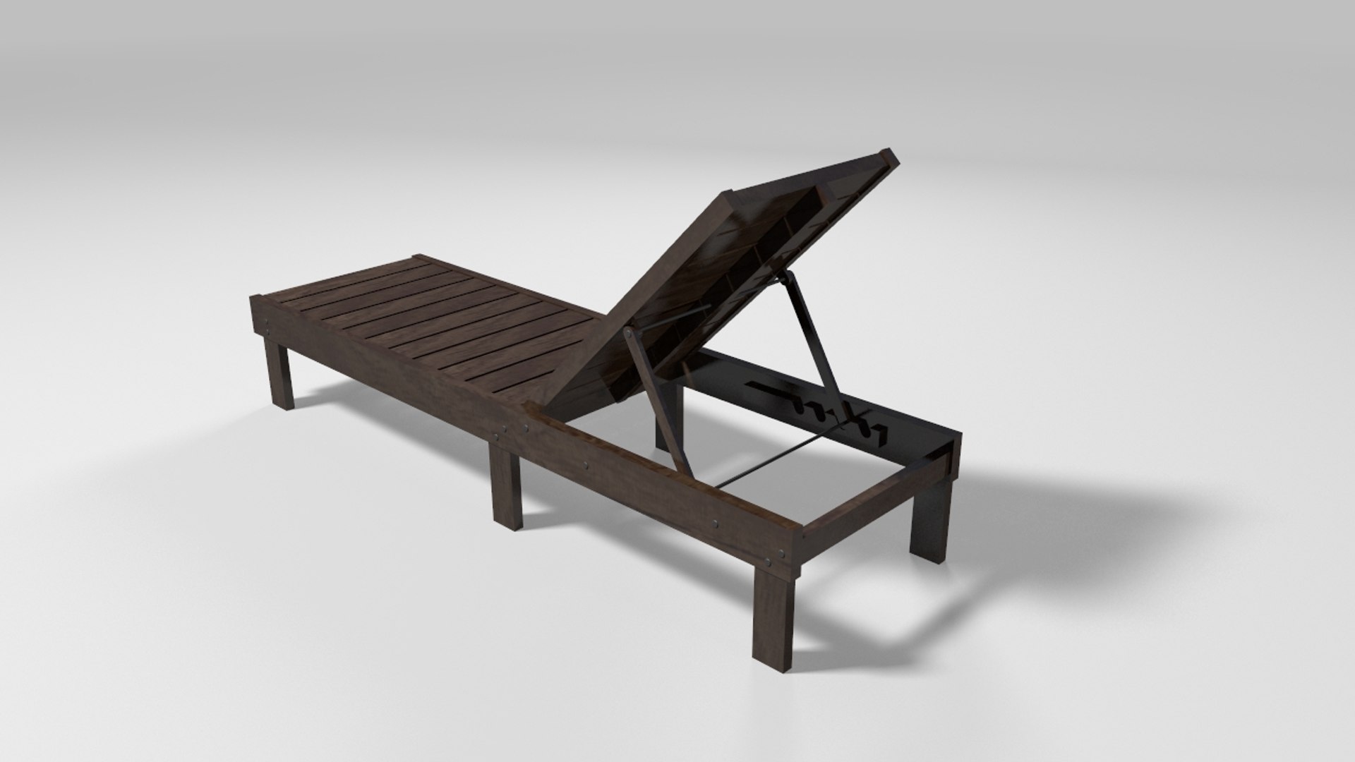3d model of pool chair