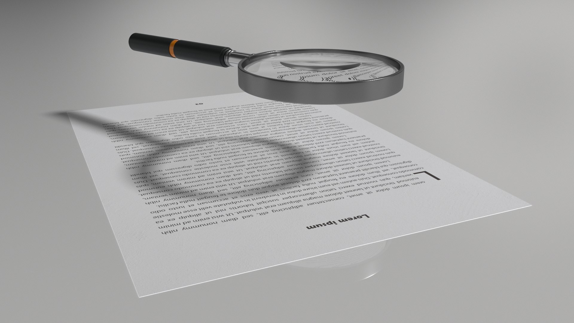 Magnifying glass 3D model - TurboSquid 1635701