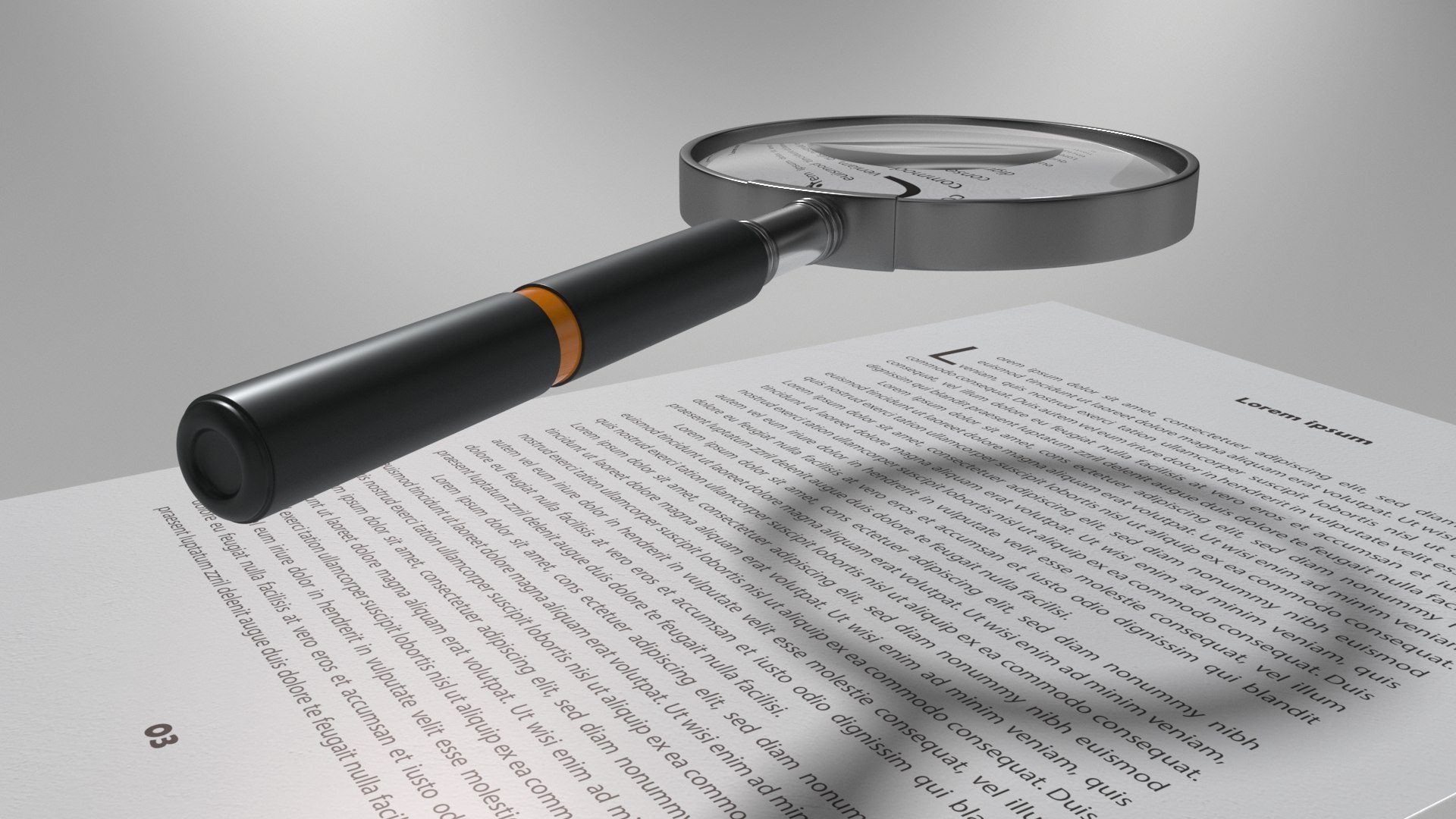 Magnifying glass 3D model - TurboSquid 1635701