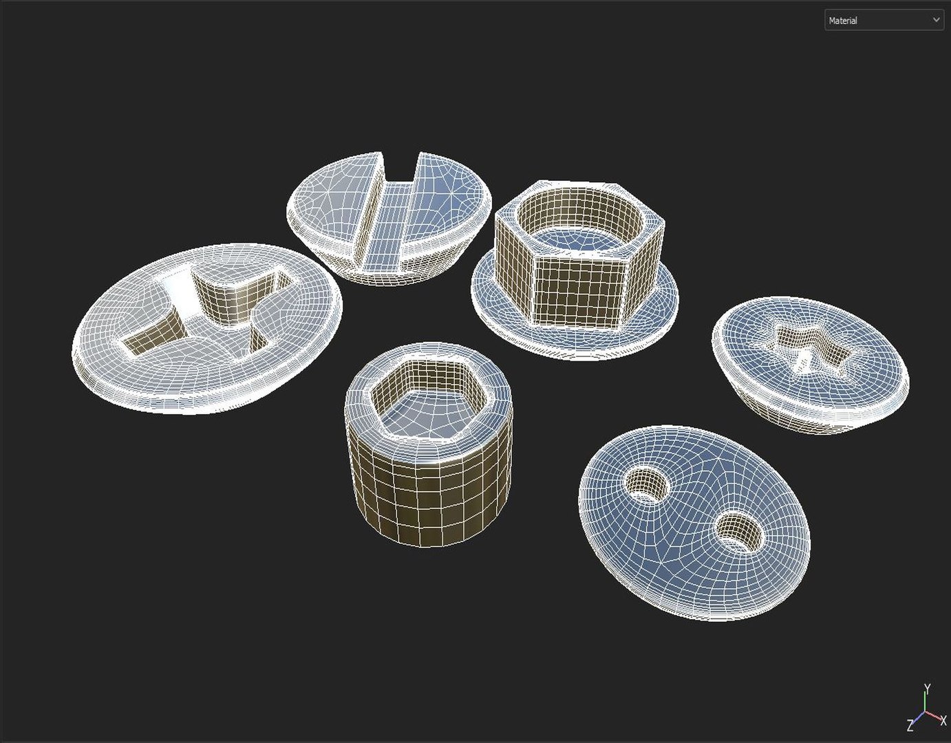 Screws 3D Model - TurboSquid 2387479