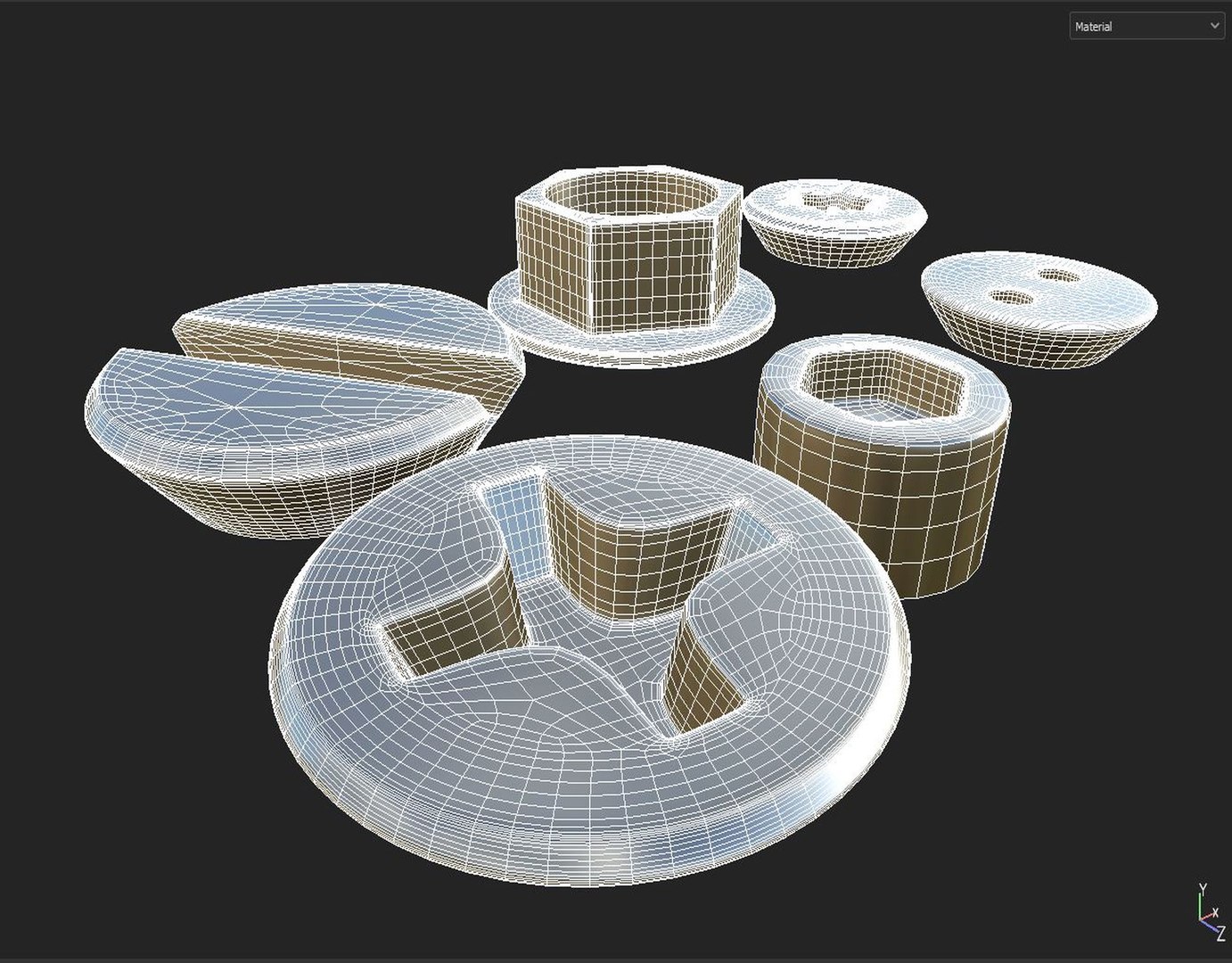 Screws 3D Model - TurboSquid 2387479