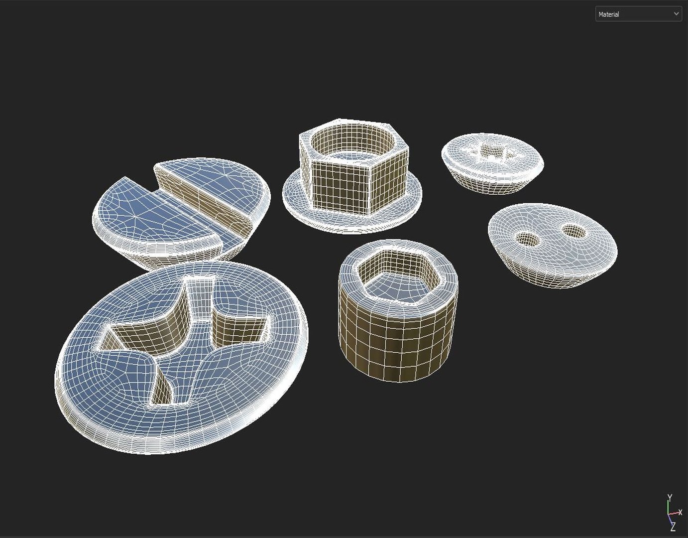 Screws 3D Model - TurboSquid 2387479