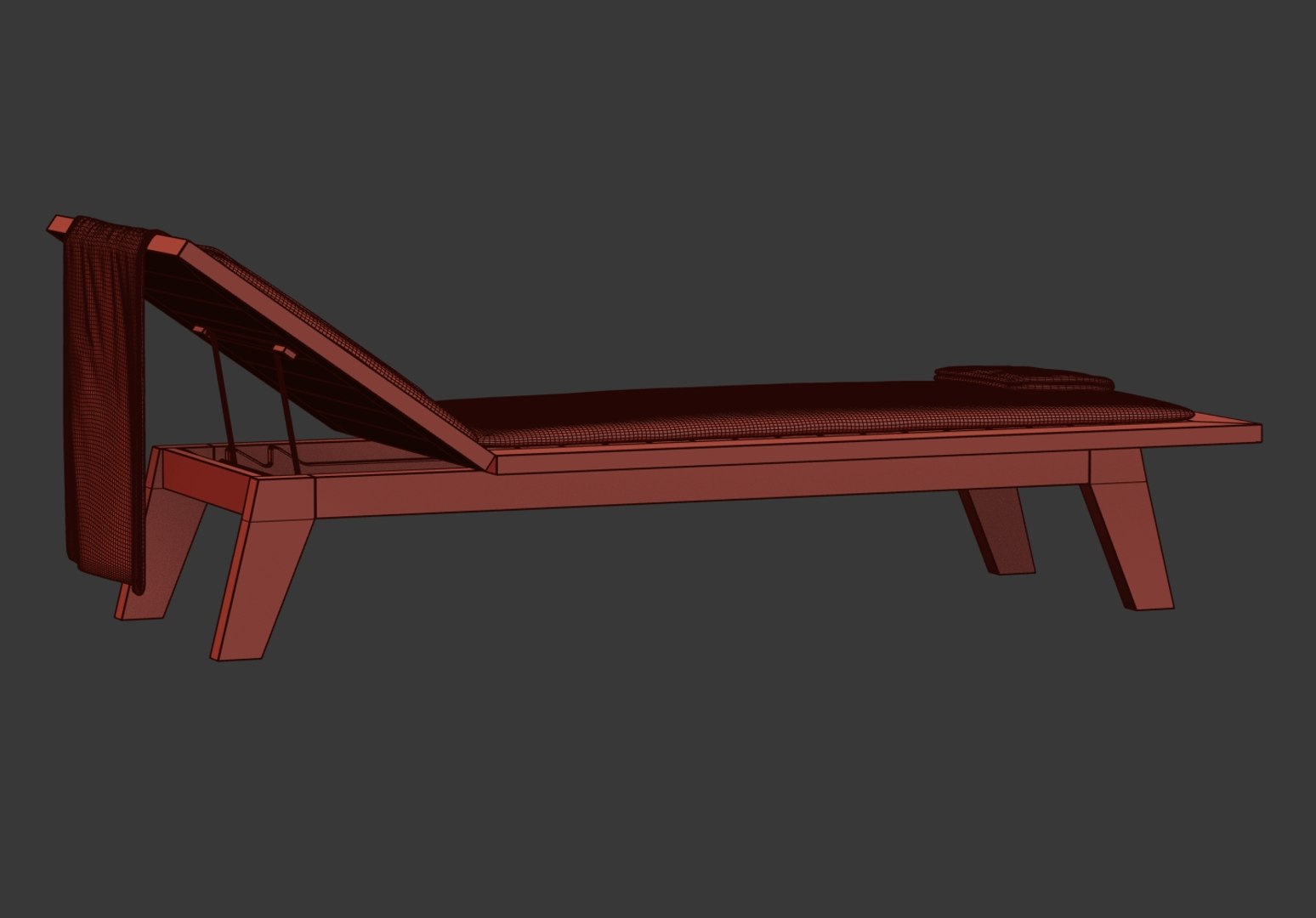 Tea House Sunbed 3D Model - TurboSquid 1651368