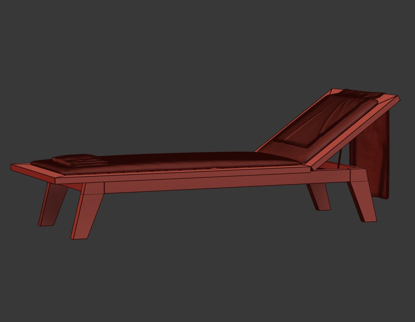 Tea House Sunbed 3D Model - TurboSquid 1651368