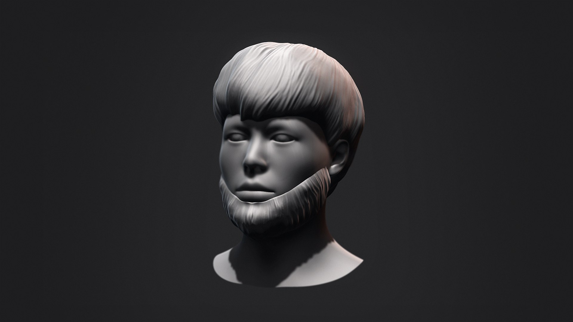 Hair - Low Poly Male Hairstyle Kitbash 3D Model - TurboSquid 1832507