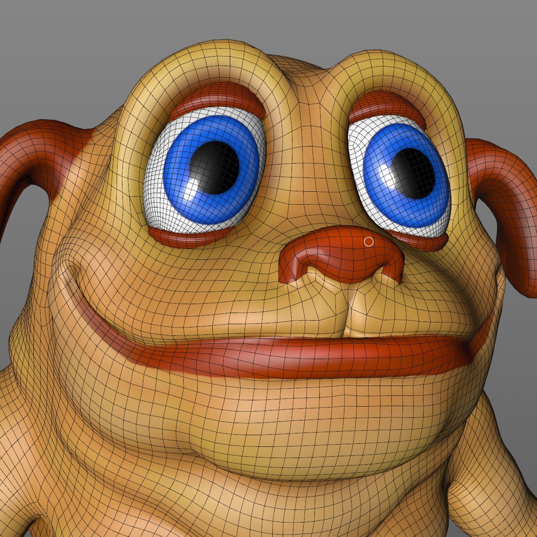 dog character 3d c4d