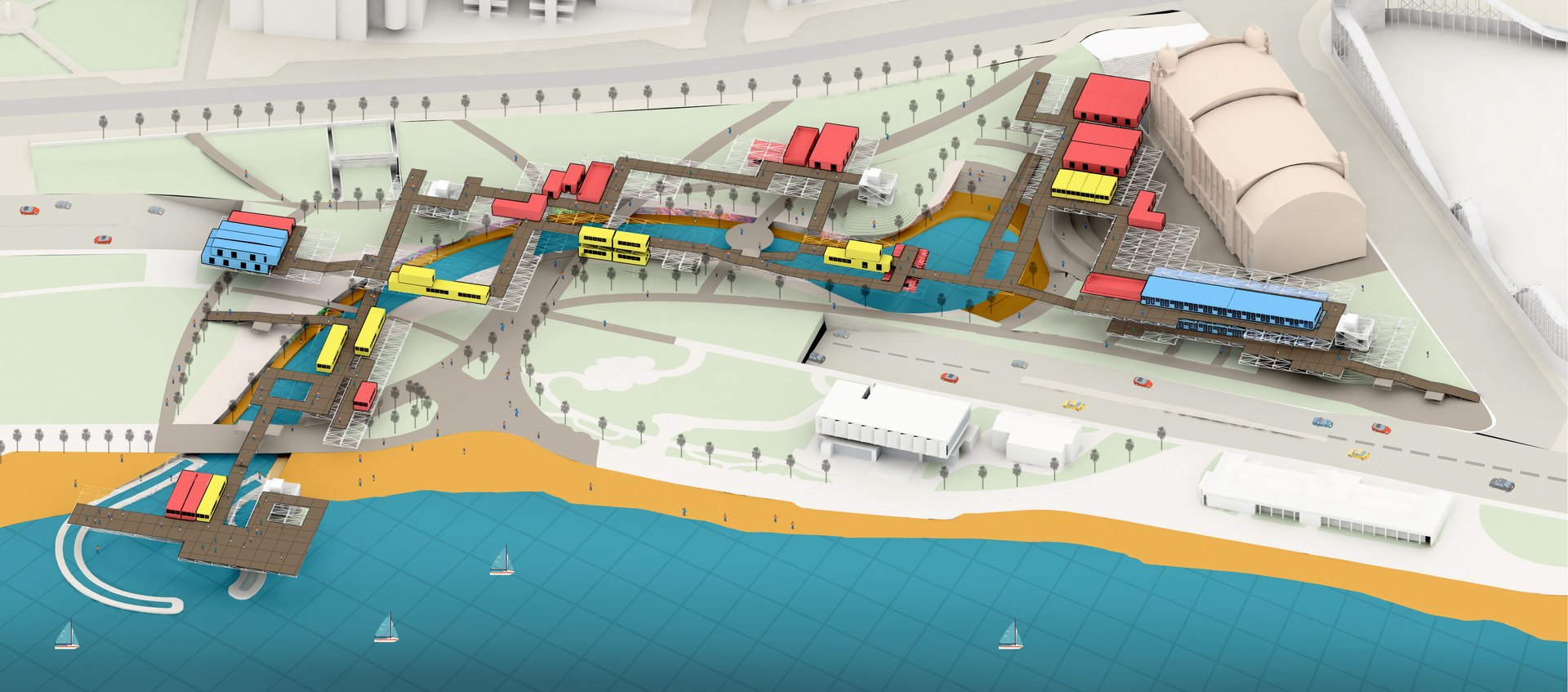 Radical beach side masterplan 3D model - TurboSquid 1717652